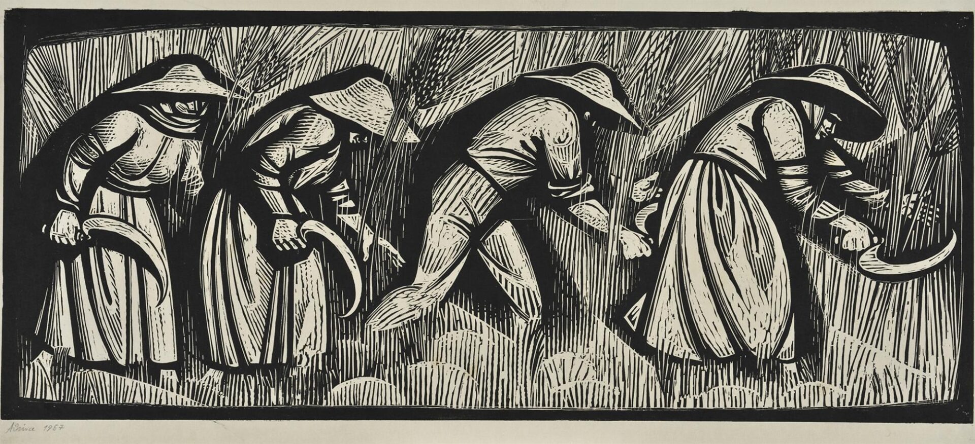 A retrospective exhibition on A. Tassos, the Greek engraver of toil ...