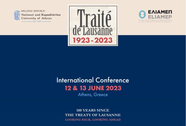 100 Years since the Treaty of Lausanne: Looking Back, Looking Ahead ...